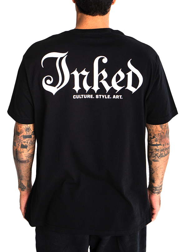 Men's Inked Mag Logo V-Neck Tee by Inked | Cotton Crew Neck T-Shirts ...