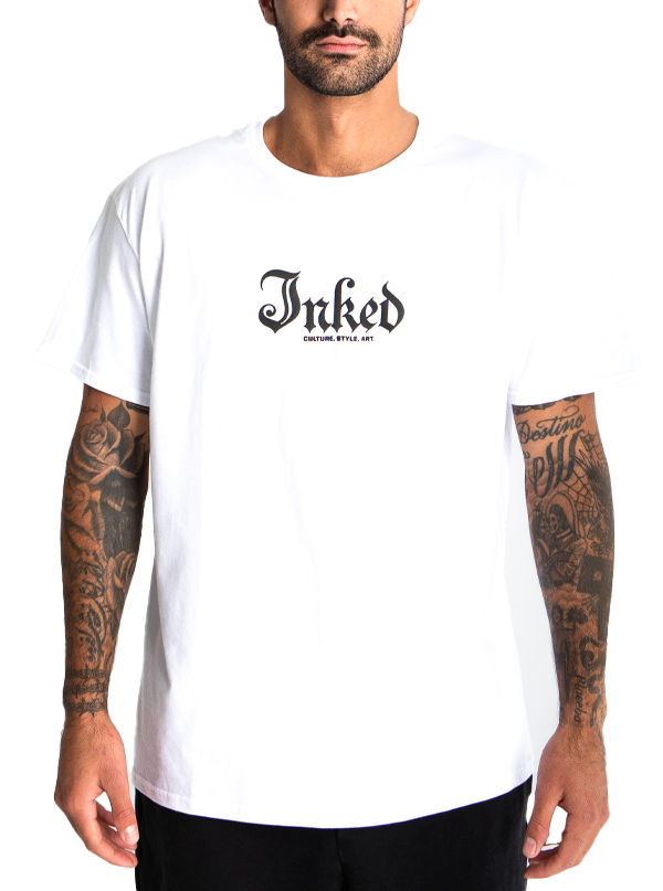 Men's Raised Inked Mag Logo Teee by Inked | Cotton Crew Neck T-Shirts ...