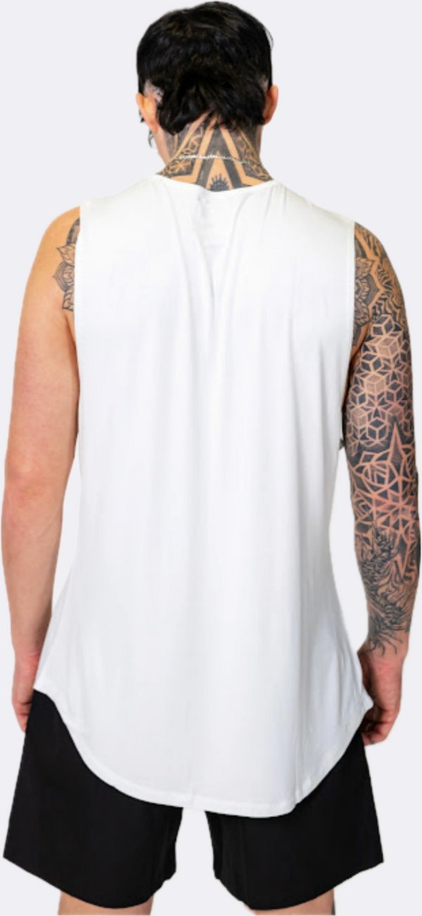 Men's Inked Mag Logo Tank - White | Inked Shop