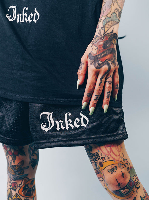 Men's Inked Logo Basketball Shorts by Inked | Inked Shop