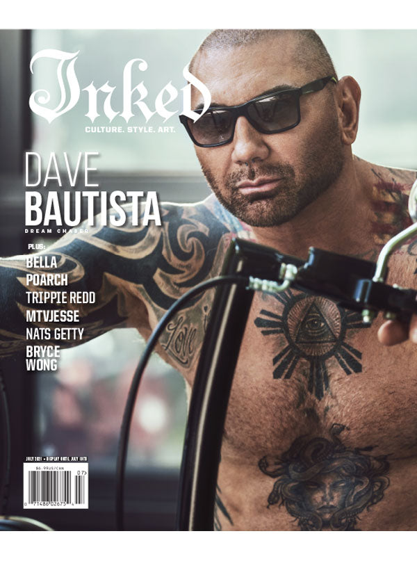 Trippie Redd, Dave Bautista & Bella Poarch - Inked Magazine - Inked Shop